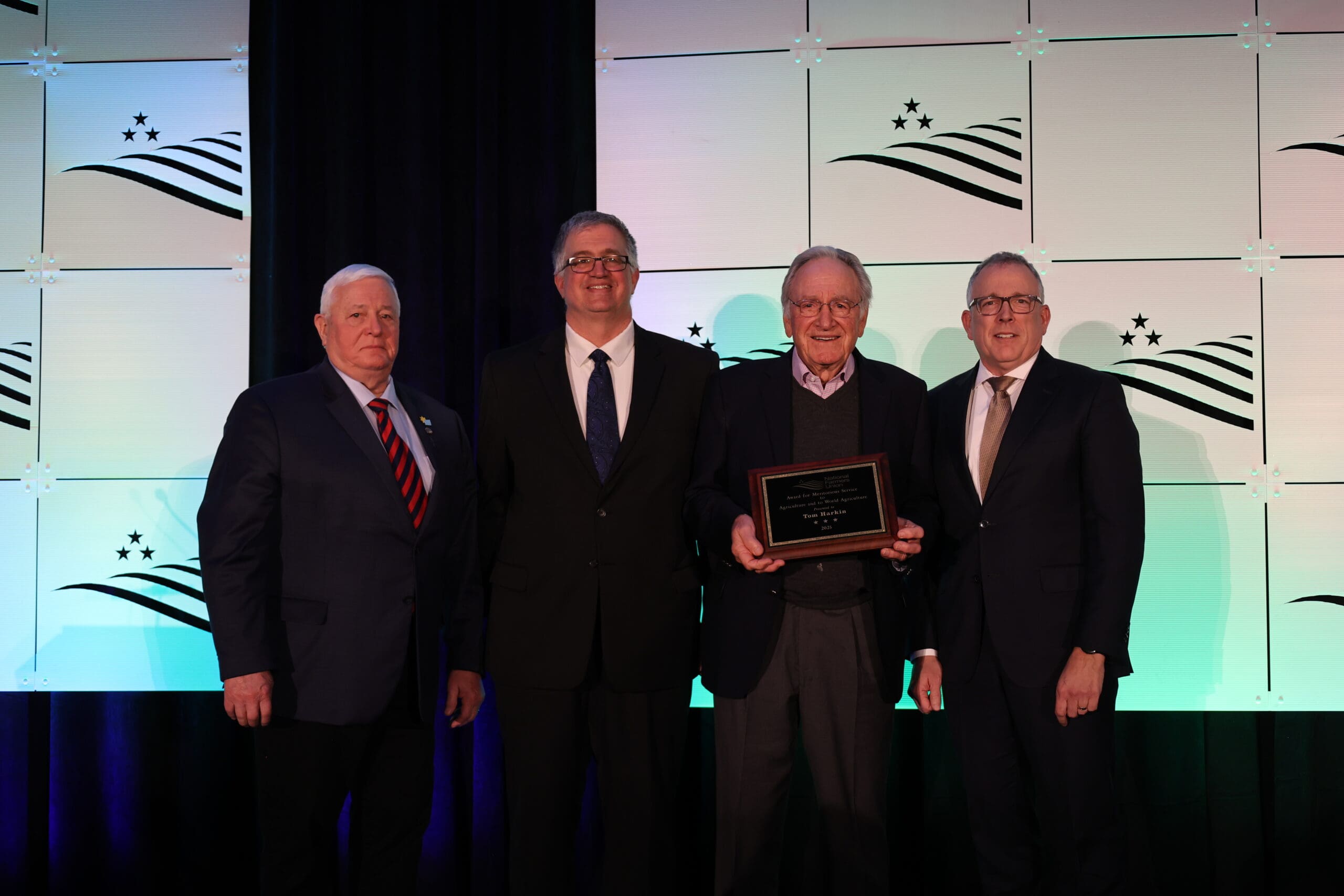 NFU Honors Senator Tom Harkin with the Award for Meritorious Service to ...